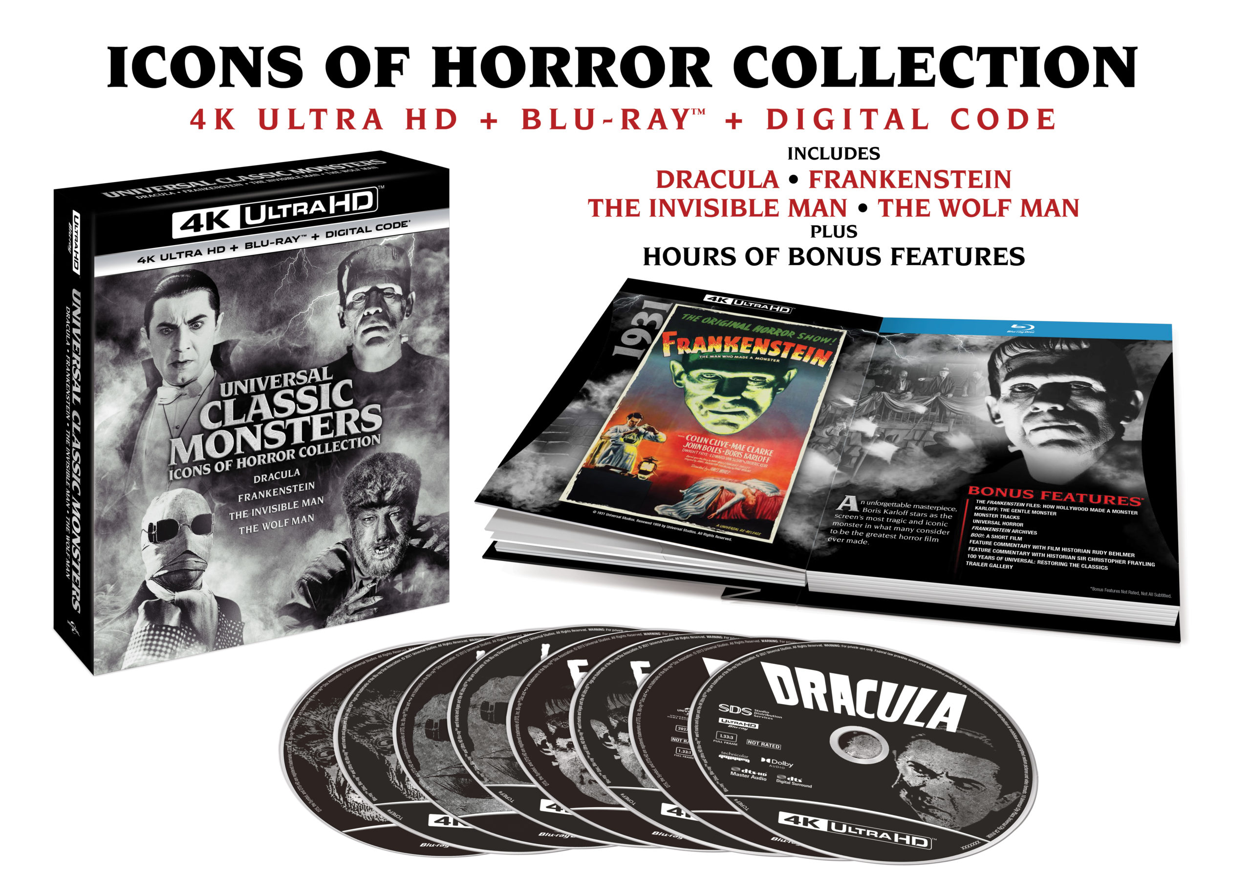 ‘Universal Classic Monsters Icons of Horror Collection’ To Receive 4K ...