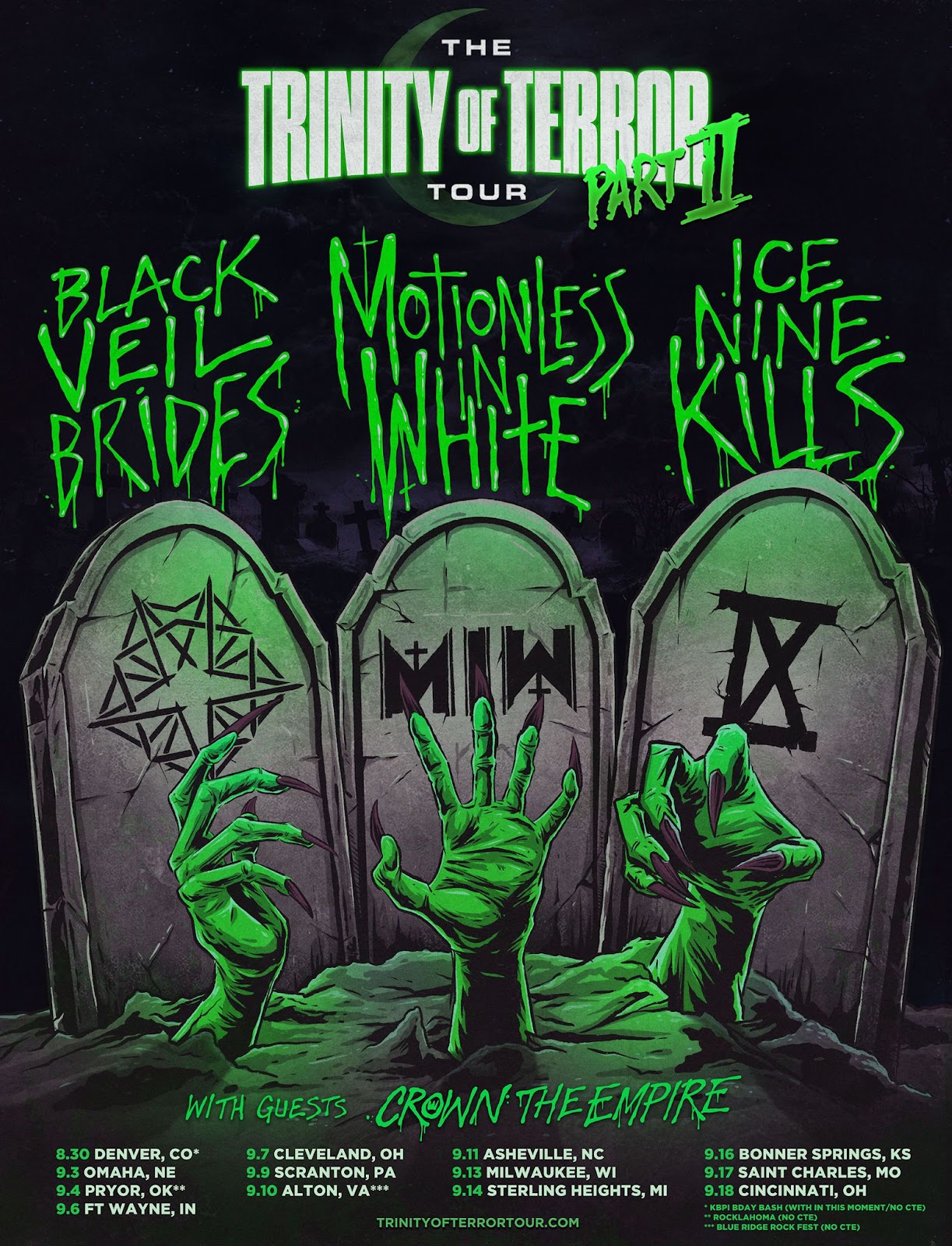 Ice Nine Kills, Black Veil Brides, and Motionless In White Announce New ...