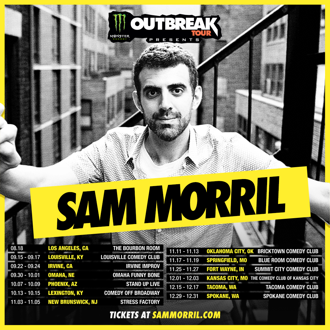 Comedian SAM MORRIL To Headline Monster Energy Outbreak Tour | Icon Vs ...
